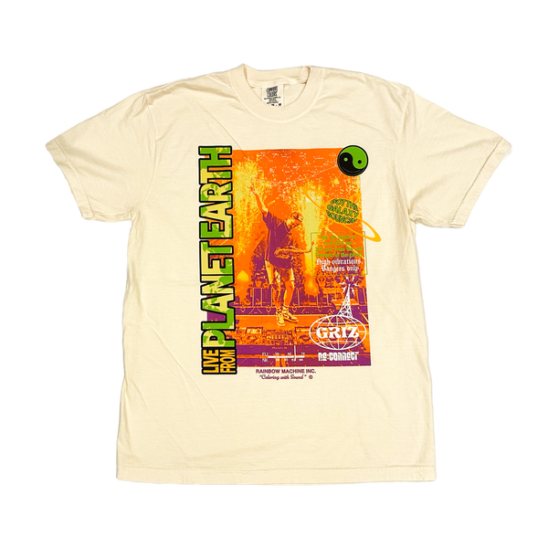 GRIZ "Live From Planet Earth" Tee in Bone – GRiZ Official Merchandise