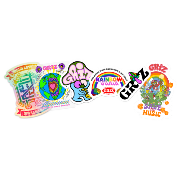 GRiZ Throwback Sticker Pack! #1 – GRiZ Official Merchandise