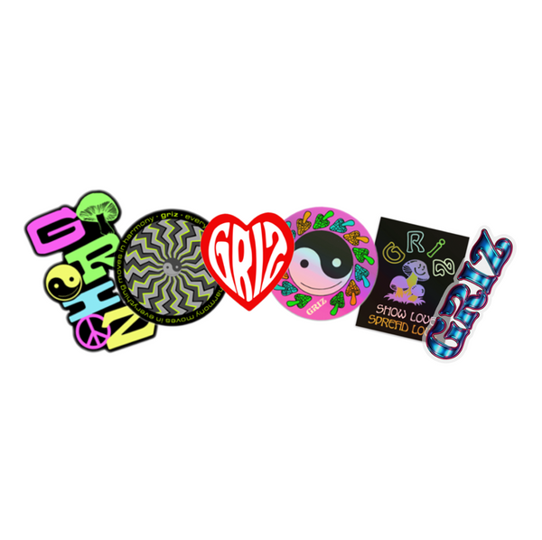 GRiZ Throwback Sticker Pack! #3 – GRiZ Official Merchandise