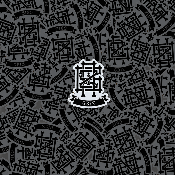 GRiZ Essentials Monogram Vinyl Sticker in Black – GRiZ Official Merchandise
